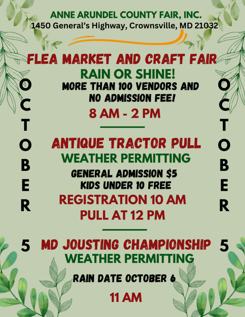 Anne Arundel County Fair | Flea Market and Craft Fair